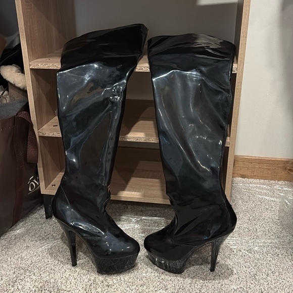 Pleaser | Shoes | Pleaser Kiss Thigh High Boots | Poshmark